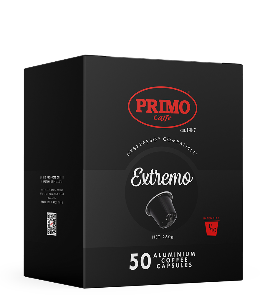 Buy Primo Extremo Black Coffee Pods 50/Box