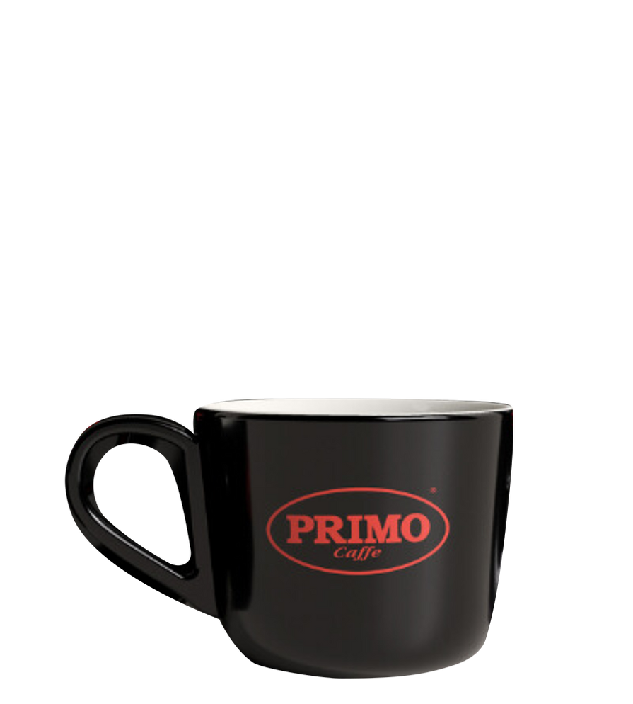 Primo Black Ceramic Coffee Mug & Saucer Set | Australian Owned