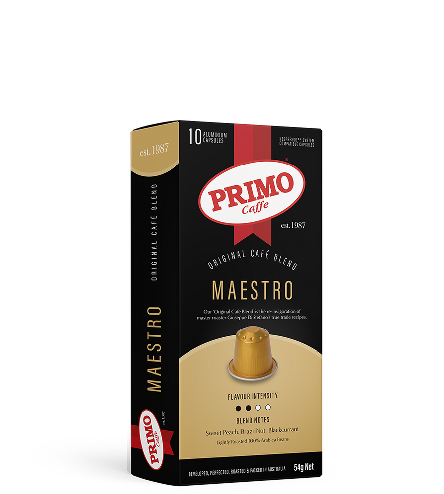 Buy Primo Maestro Yellow Coffee Pods 10/60 Pack