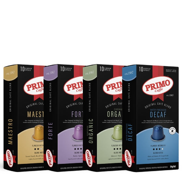 Buy Primo Best Coffee Pods Variety Pack (4x10) | Quality Coffee